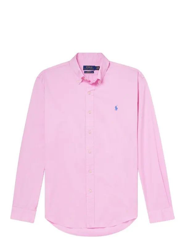 Polo Ralph Lauren Logo-embroidered Cotton Shirt - Pink