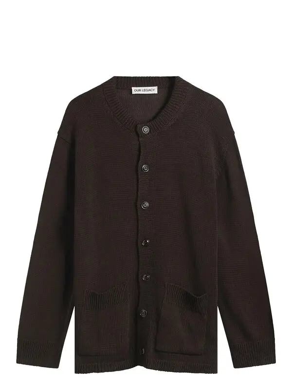 Our Legacy Parlor Cardigan - Black Coffee