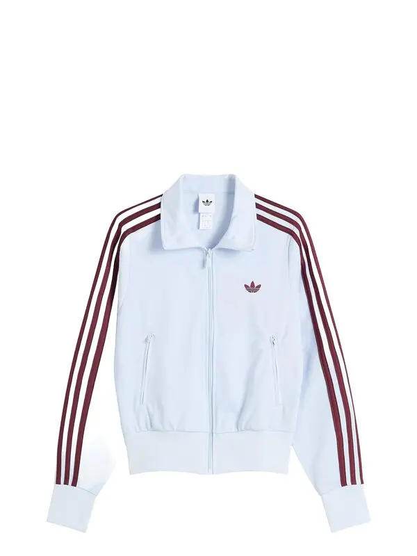 Adidas Classic Firebird Track Top - Crystal Sky/maroon