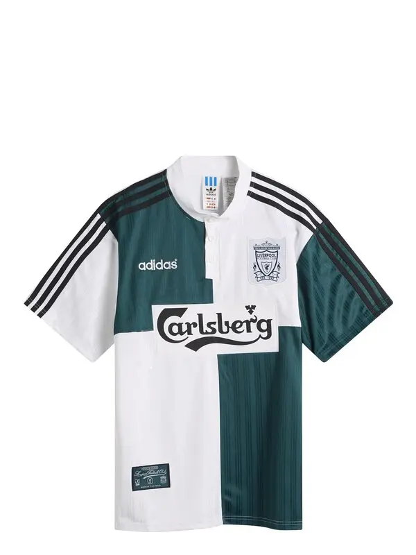 Adidas Liverpool Fc 95' Away Jersey Top - White/rich Green