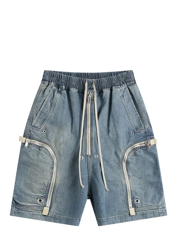 Rick Owens Bauhaus Denim Pods - Washed Indigo