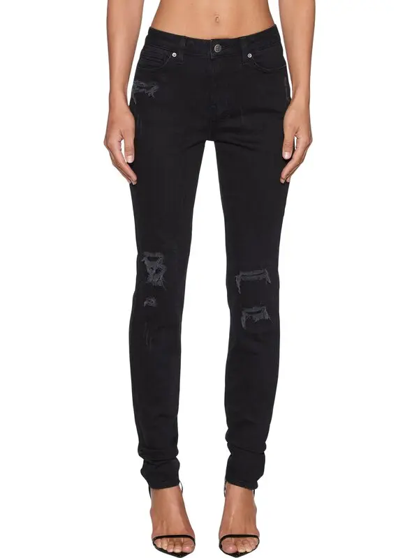Ksubi Mid Rise Skinny Fit Jeans - Black