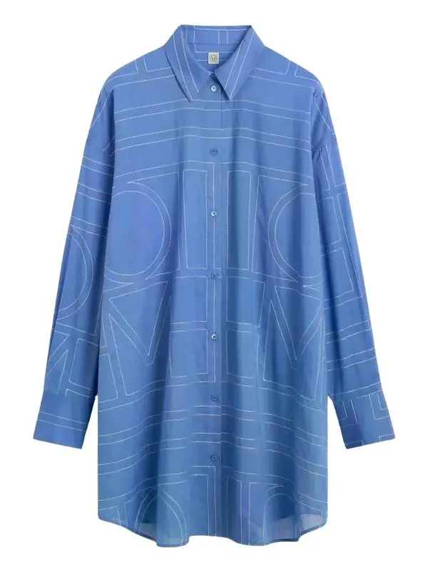 TOTEME Graphic Print Shirt - Blue
