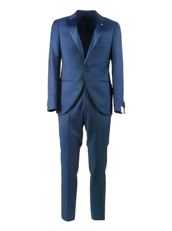 LUIGI BIANCHI MANTOVA Single-breasted Suit - Blue