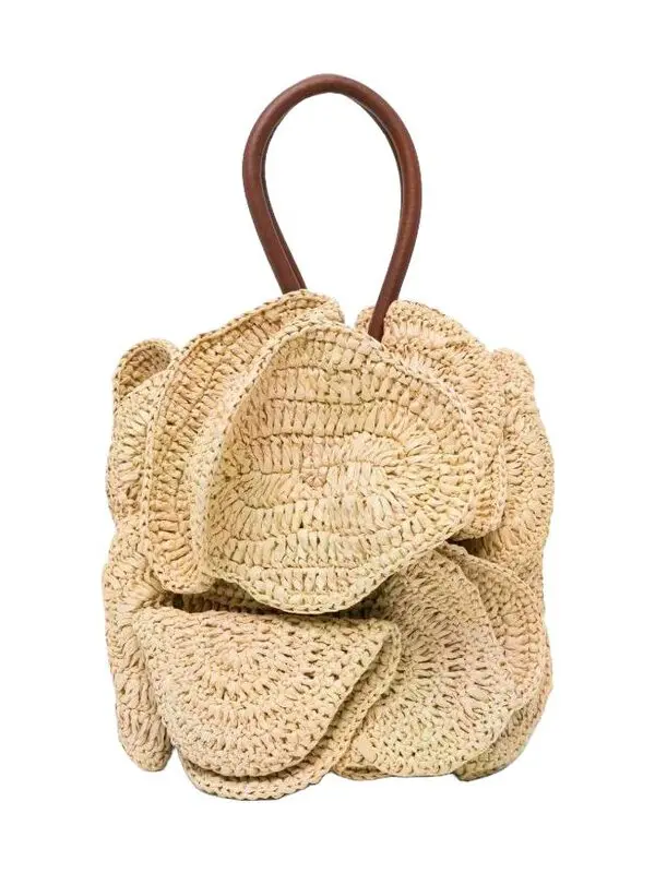 Farm Rio Raffia Tote Bag - Neutrals