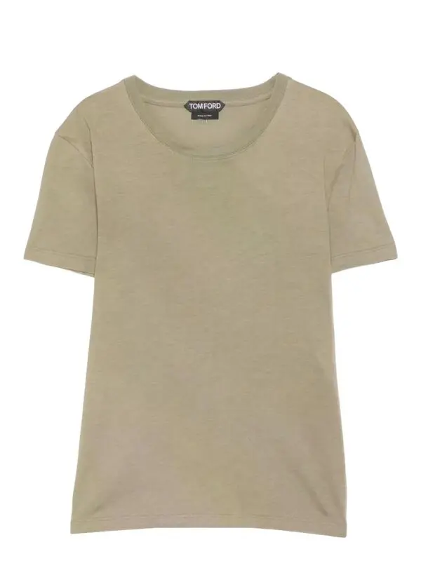 TOM FORD Crew Neck T-shirt - Green