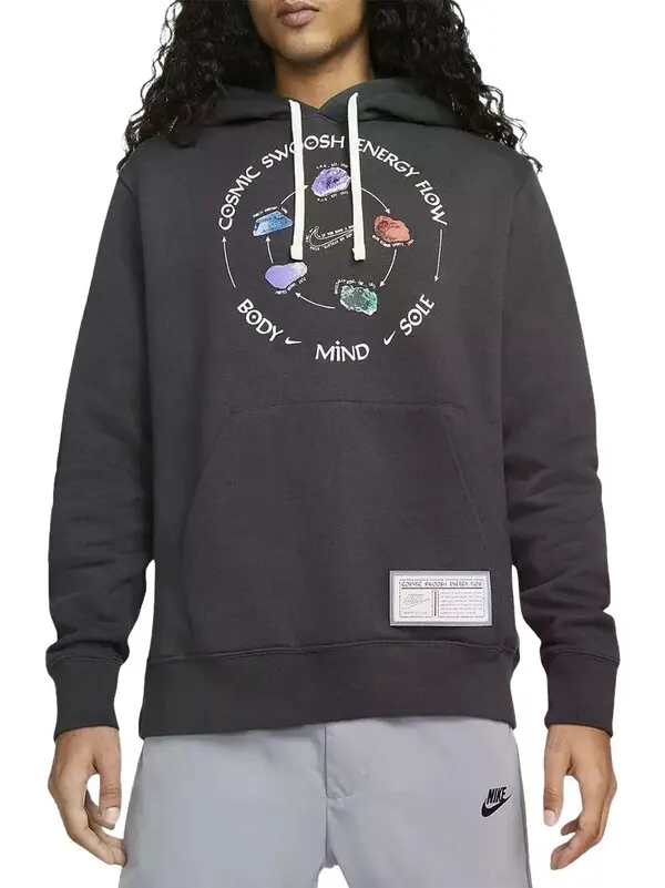 Nike Graphic Pullover Hoodie - Grey
