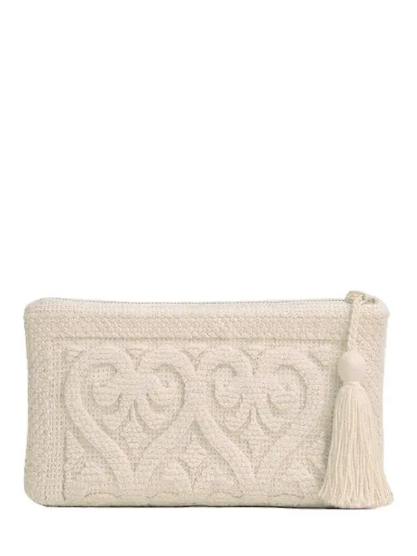 ATP ATELIER Costantine Cotton Small Pouch - Linen