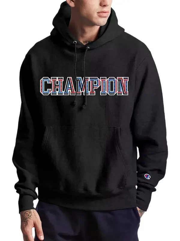 Champion Hooded Sweatshirt - Black