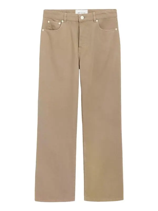 Ami Five-pocket Loose-fit Jeans - Neutrals