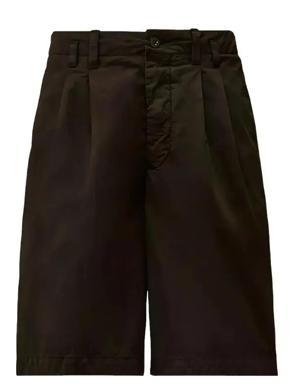 C.P. COMPANY Pleated Shorts - Black