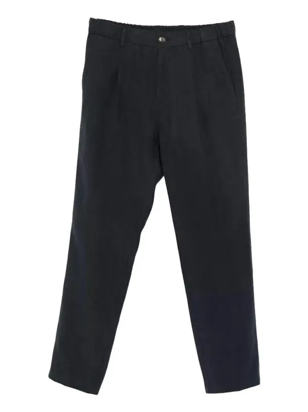 Herno Button Pleated Trousers - Blue