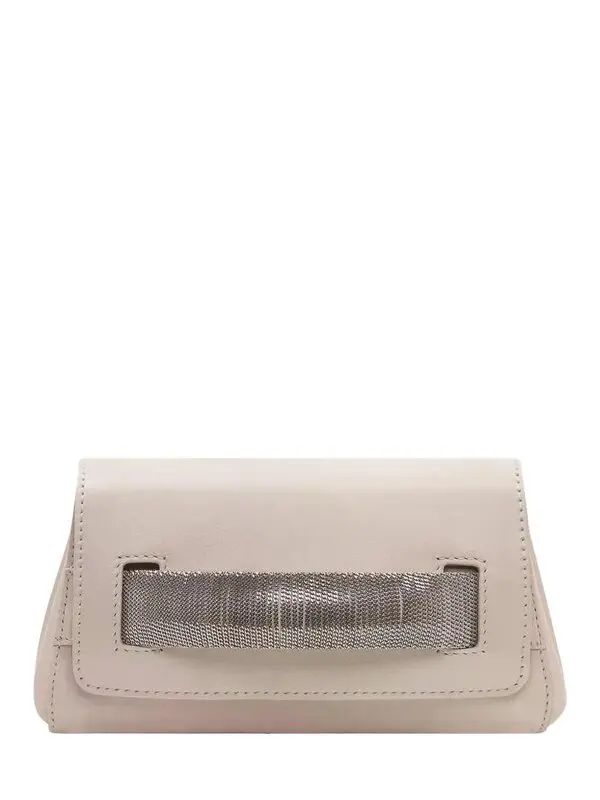 ORTIGNI Chain Clutch - Neutrals