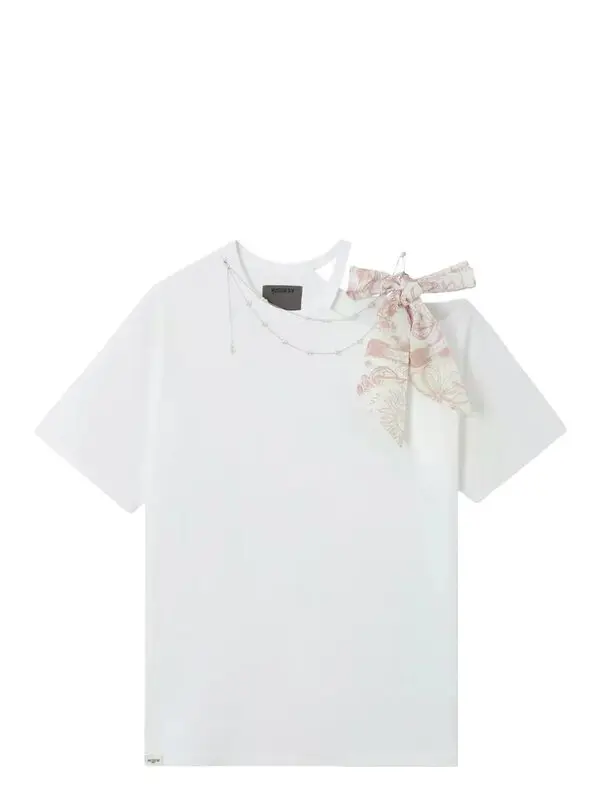 MUSIUM DIV. Bow T-shirt - White