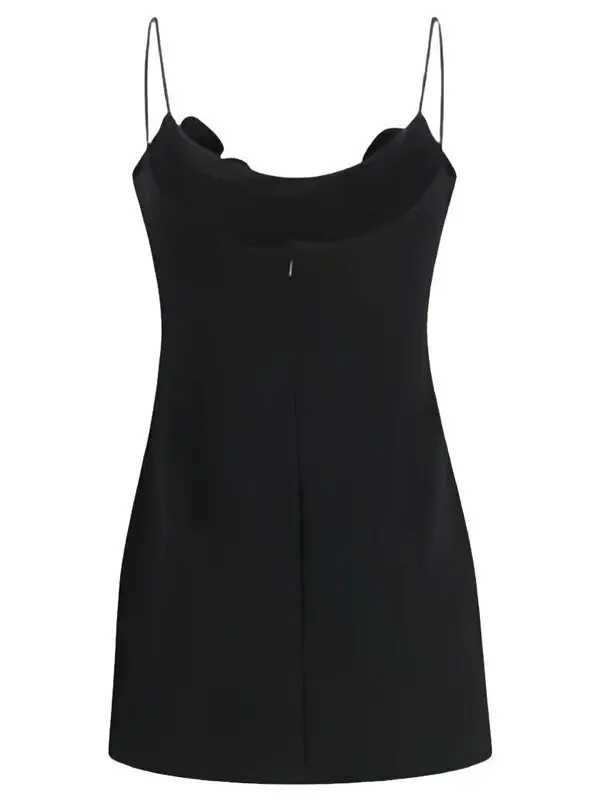 Magda Butrym Rosette Detail Mini Dress - Black