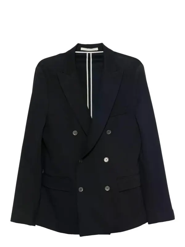 PAOLO PECORA Double-breasted Jacket - Blue