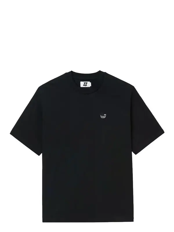 Izzue Logo-printed Short-sleeve T-shirt - Black