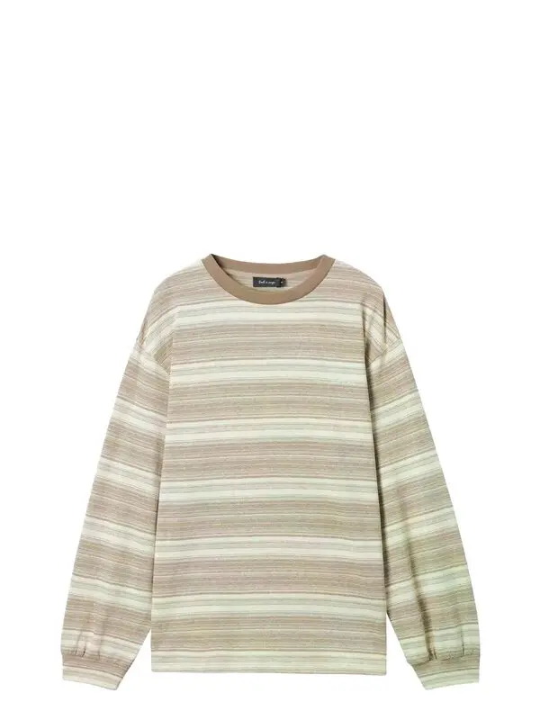 TOUT A COUP Striped Long-sleeved Sweatshirt - Neutrals