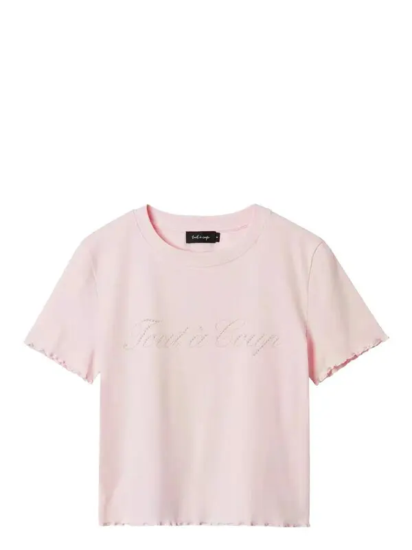 TOUT A COUP Ruffled T-shirt - Pink