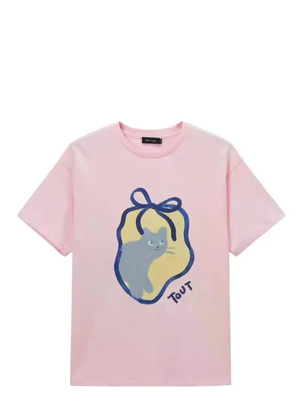 TOUT A COUP Graphic-print T-shirt - Pink