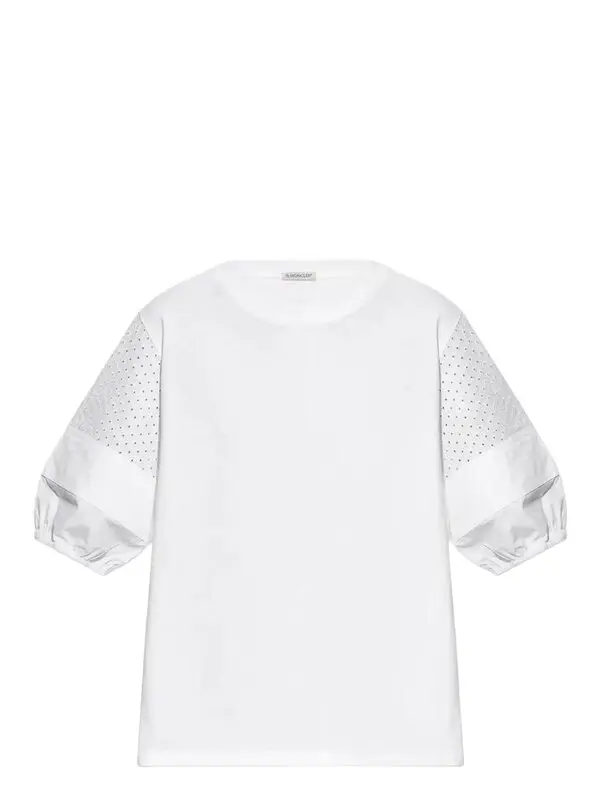 Moncler Eyelet-detail T-shirt - White