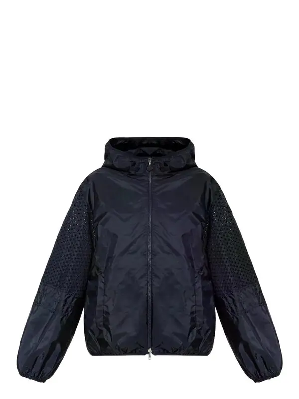 Moncler Hooded Perforated Jacket - Blue