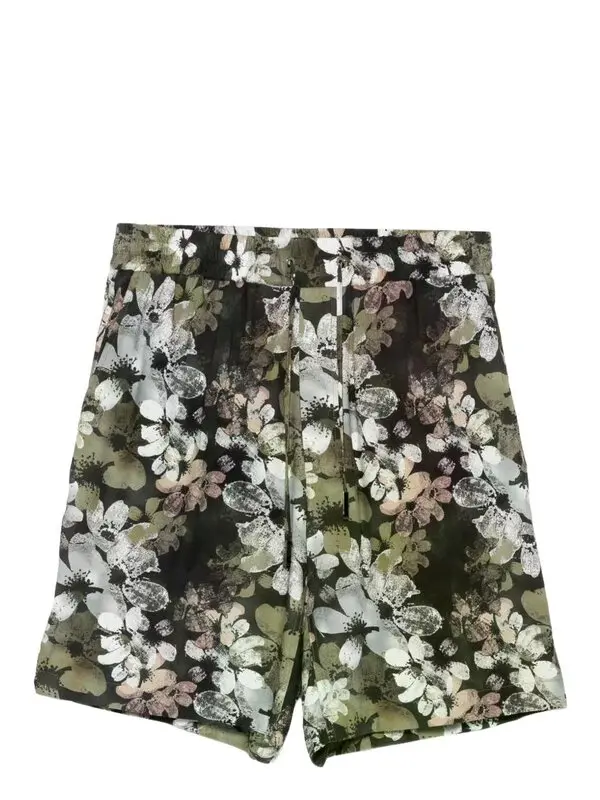 Iceberg Floral Print Shorts - Green