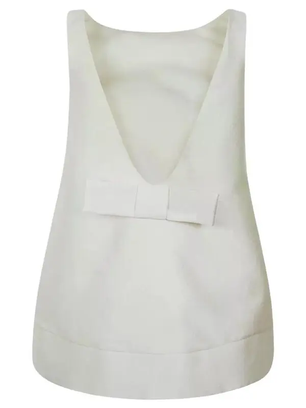 Vivetta Bow Mini Dress - White
