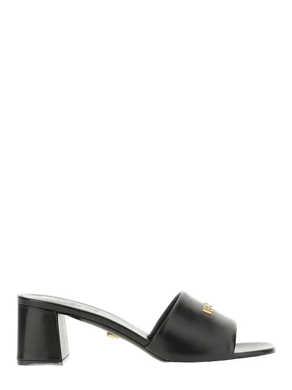 Versace Logo-plaque Sandals - Black
