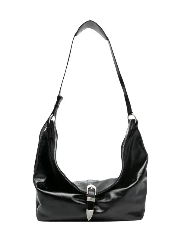 MARGESHERWOOD Belted Hobo Shoulder Bag - Black