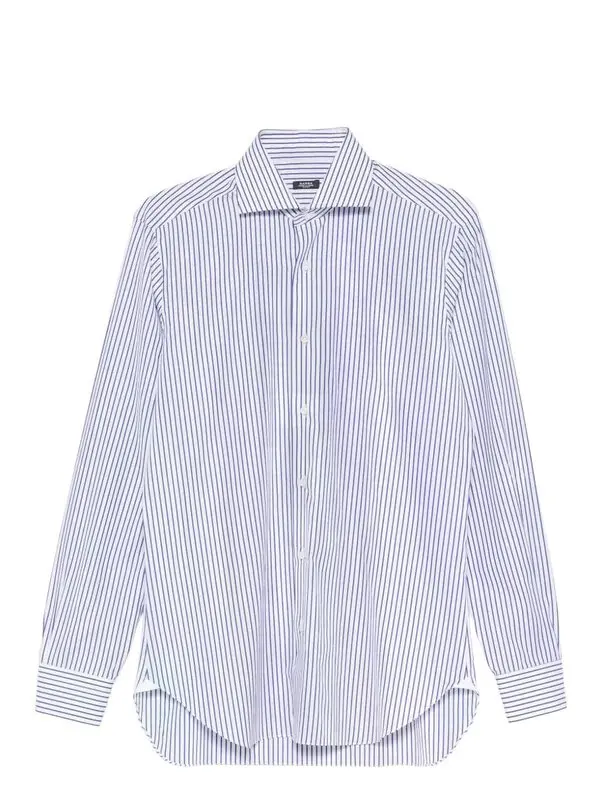 BARBA NAPOLI Striped Shirt - White