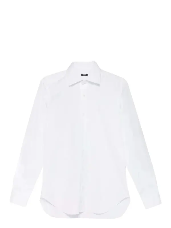 BARBA NAPOLI Curved Hem Shirt - White