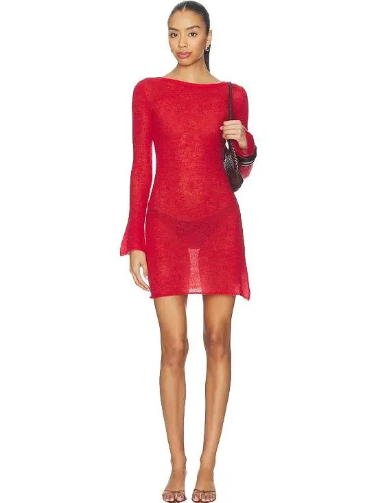 GEEL Knit Dress - Red