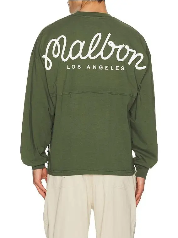 MALBON Horizon Tee In . Also - Olive