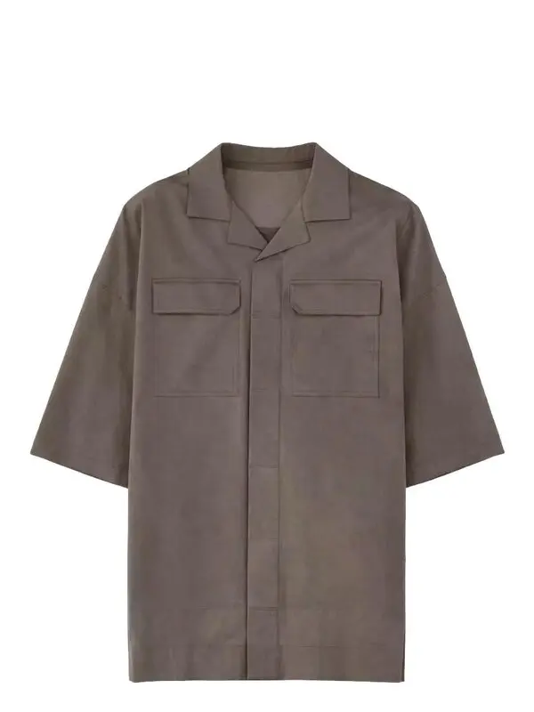 Rick Owens Pocket Button Shirt - Brown