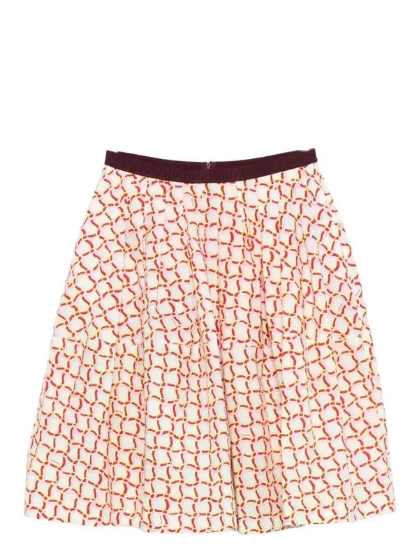 Marni Geometric Print Skirt - Neutrals