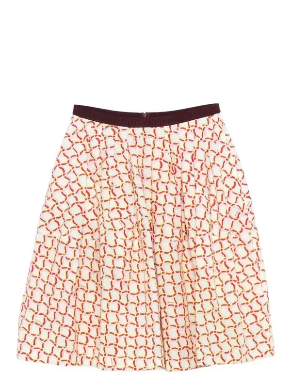 Marni Geometric Print Skirt - Neutrals