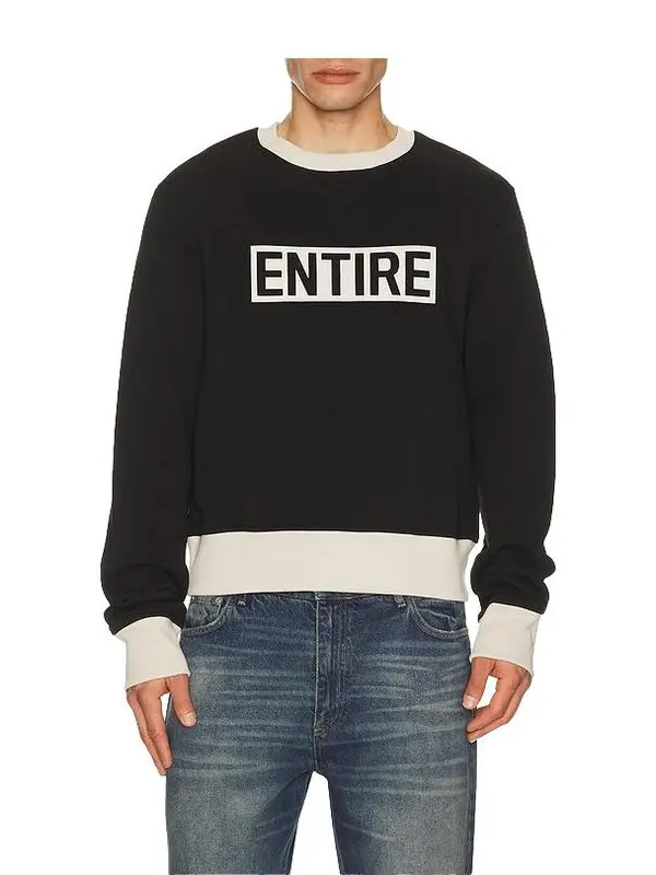 ENTIRE STUDIOS Contro Crew Sweatshirt - Black