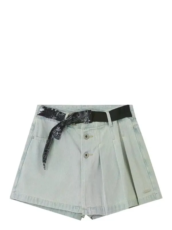 MUSIUM DIV. Pleated Shorts - Blue