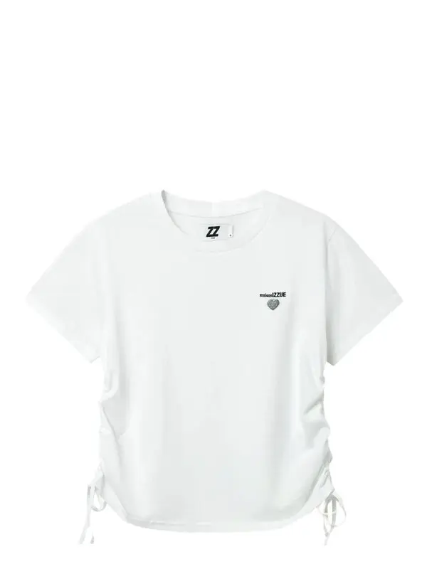 Izzue Drawstring-detailed T-shirt - White
