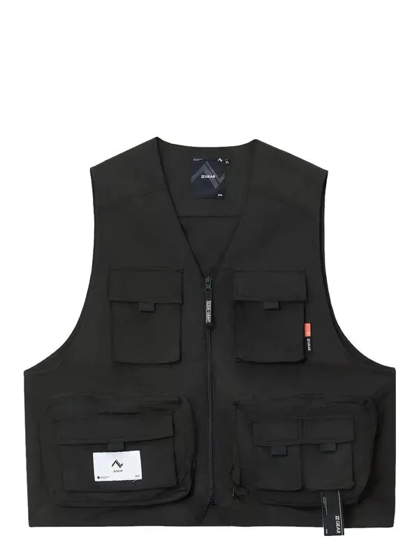 Izzue Chest-pocket Gilet - Black