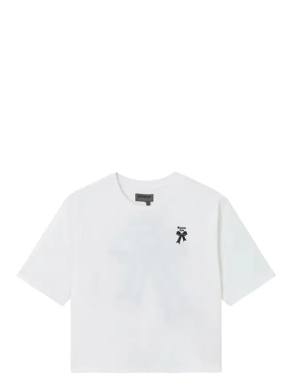 MUSIUM DIV. Bow-print T-shirt - White