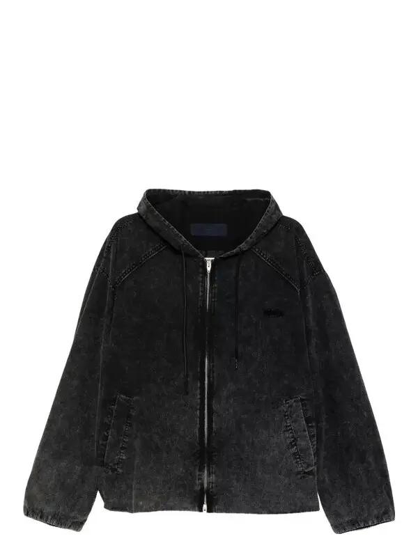 JUUN.J Hooded Zip Jacket - Black