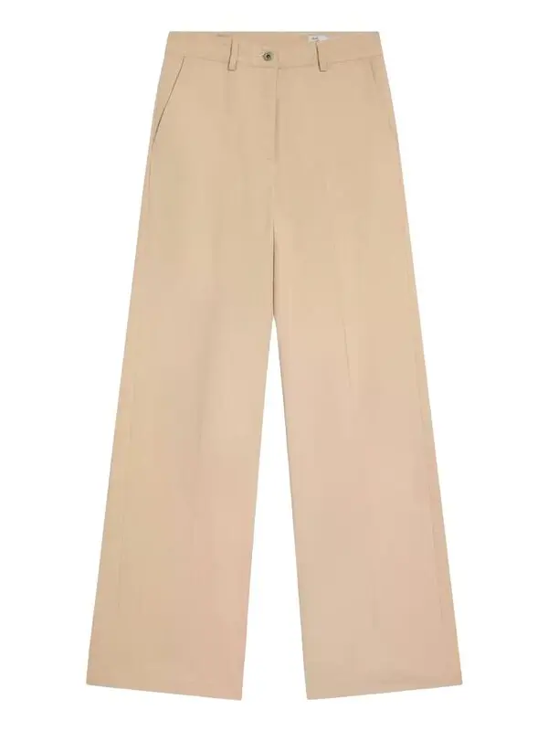 PENCE 1979 Pleated Wide Leg Trousers - Neutrals