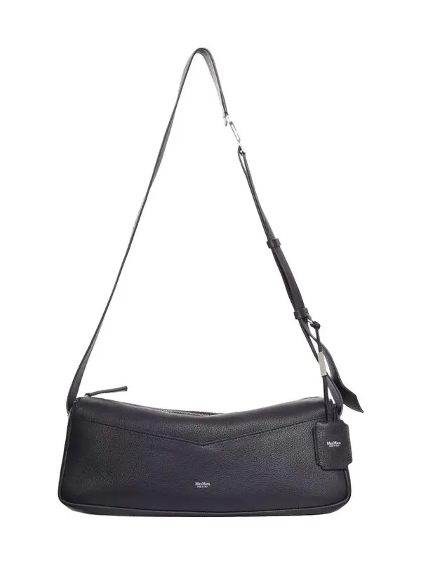 Max Mara Zip-fastening Leather Shoulder Bag - Black
