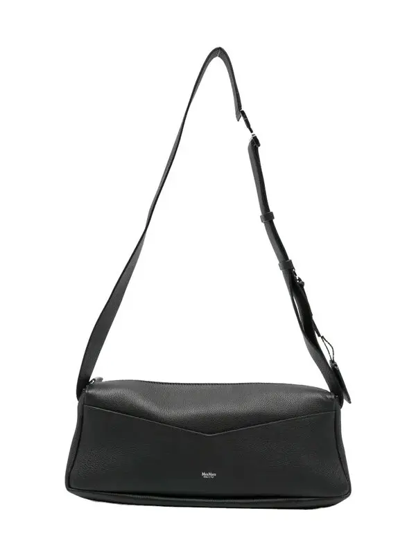 Max Mara Skippers Leather Shoulder Bag - Black