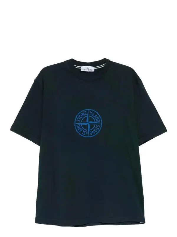 Stone Island Logo-print T-shirt - Blue