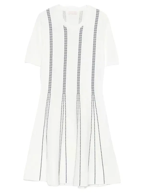 Liu Jo Stitched A-line Dress - White