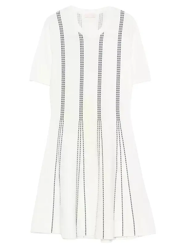 Liu Jo Stitched A-line Dress - White