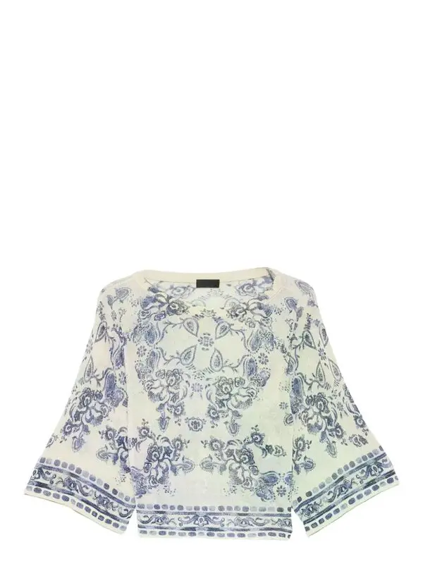 Liu Jo Floral Print Blouse - Neutrals